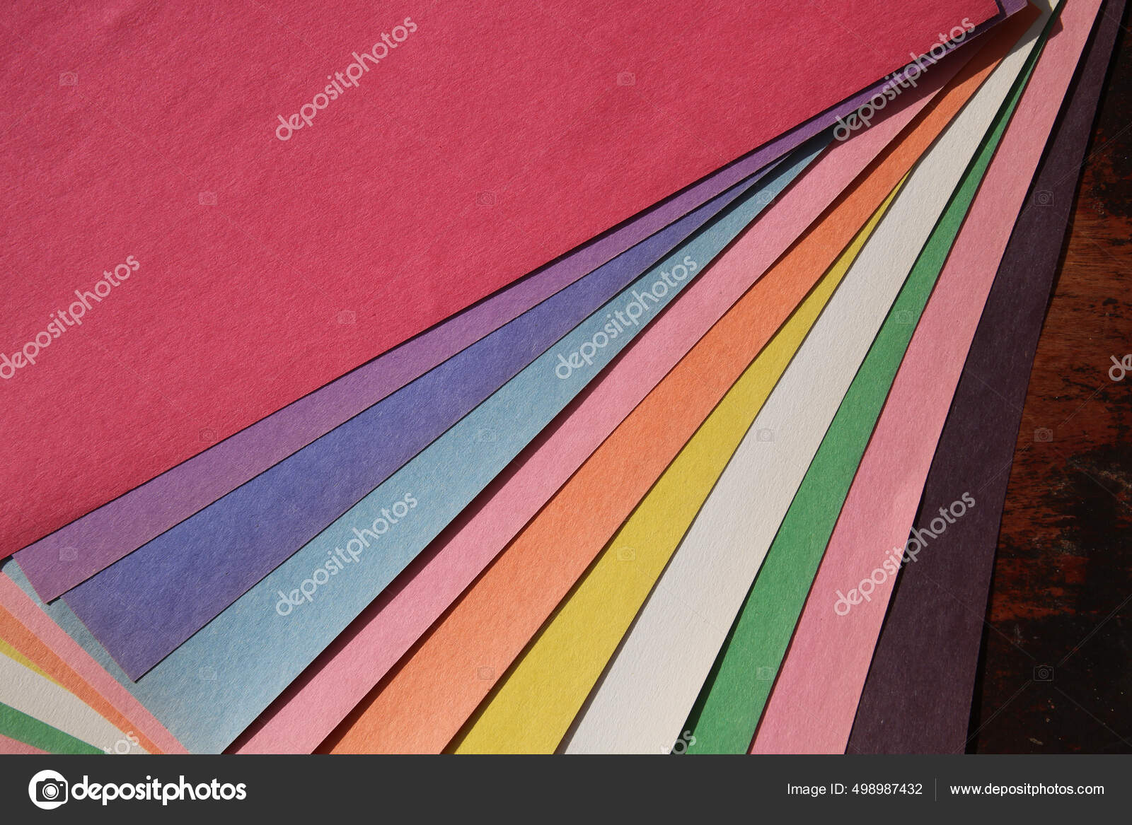 Construction Paper Macro Shot Extreme Close Colored Construction Paper ...