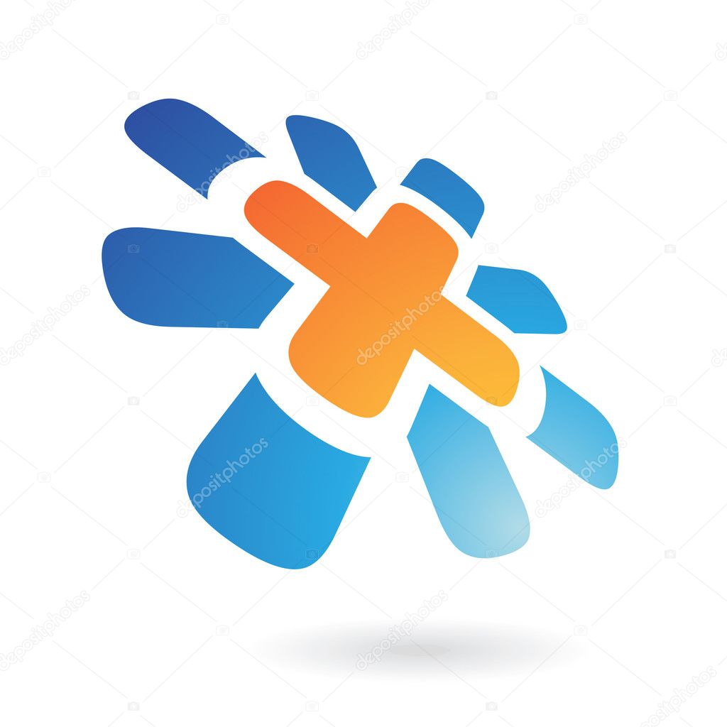 Distorted shape logo icon Stock Illustration by ©cidepix #121676892