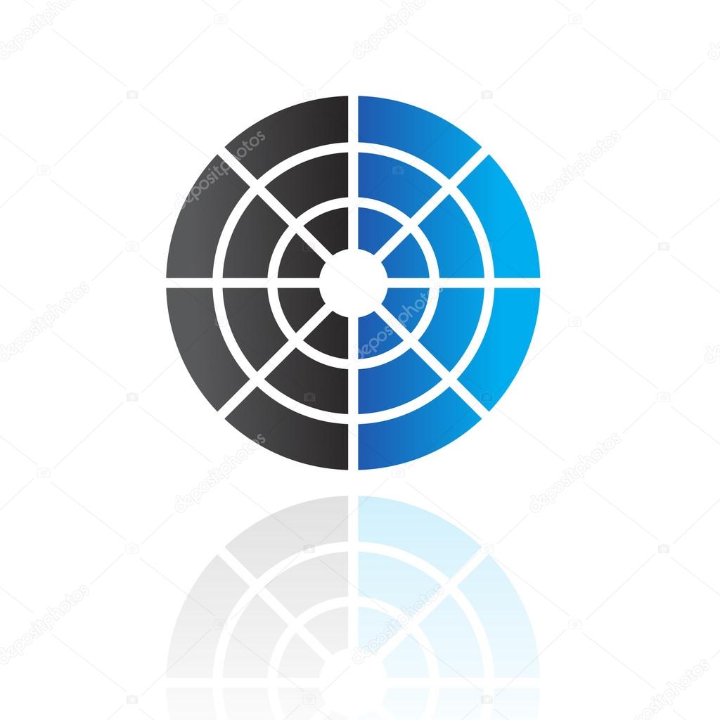 Abstract blue and black logo icon Stock Photo by ©cidepix 121677280