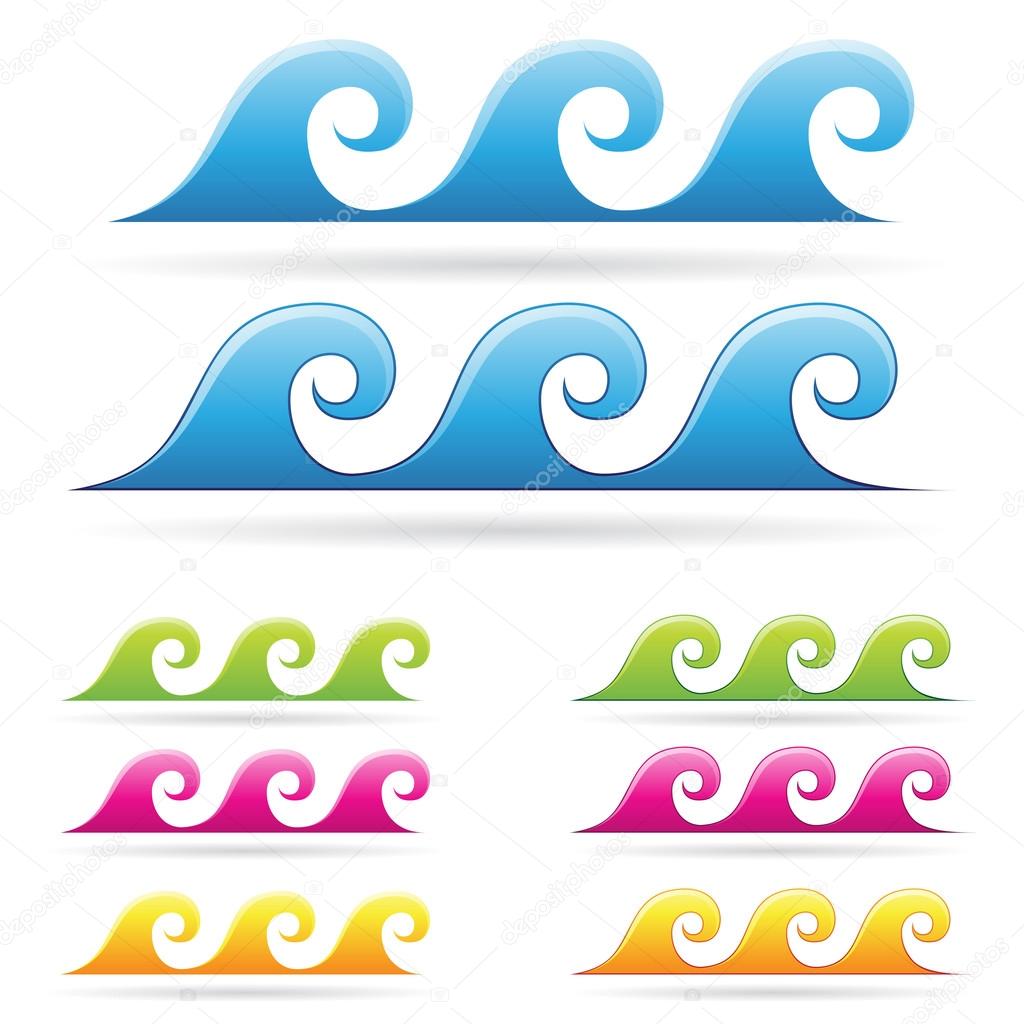 Colorful sea waves Stock Photo by ©cidepix 121730368