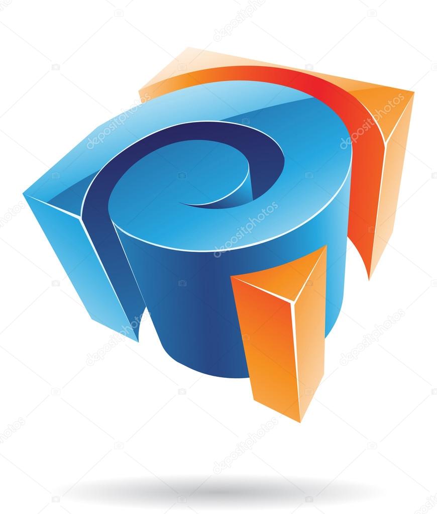 Abstract cubic logo icon — Stock Photo © cidepix #121862668