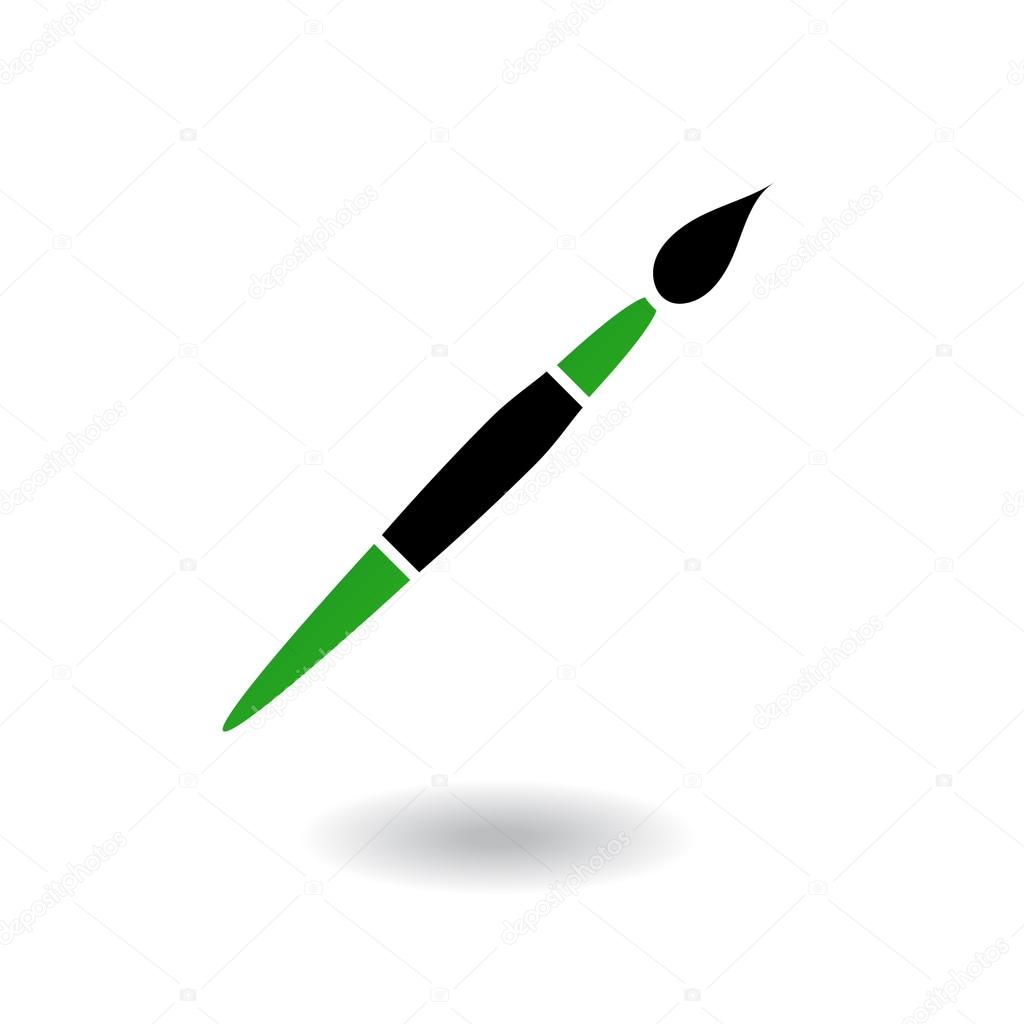 School objects paintbrush — Stock Photo © cidepix #121876150