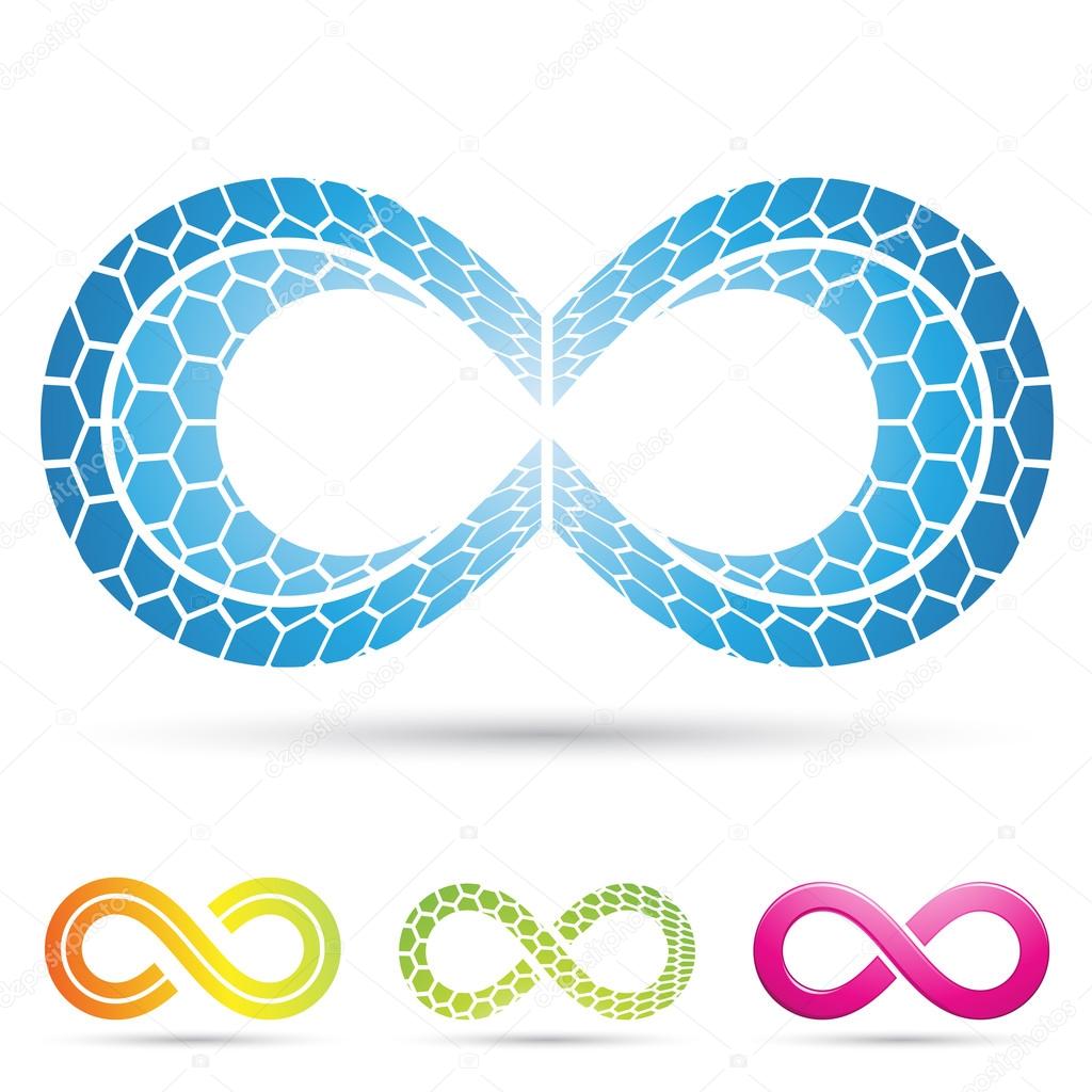 Infinity symbols with mosaic pattern — Stock Photo © cidepix #121877136