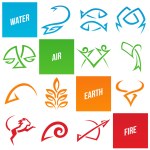 Simplistic zodiac star signs — Stock Vector © cidepix #11377554