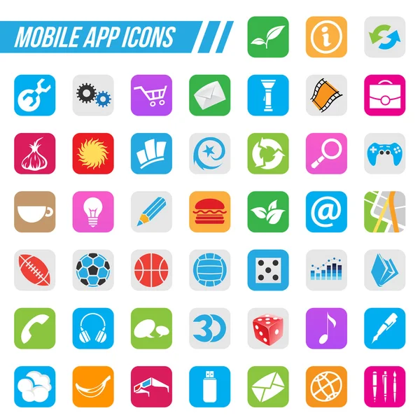 Mobile App Icons Stock Photo by ©cidepix 121681450