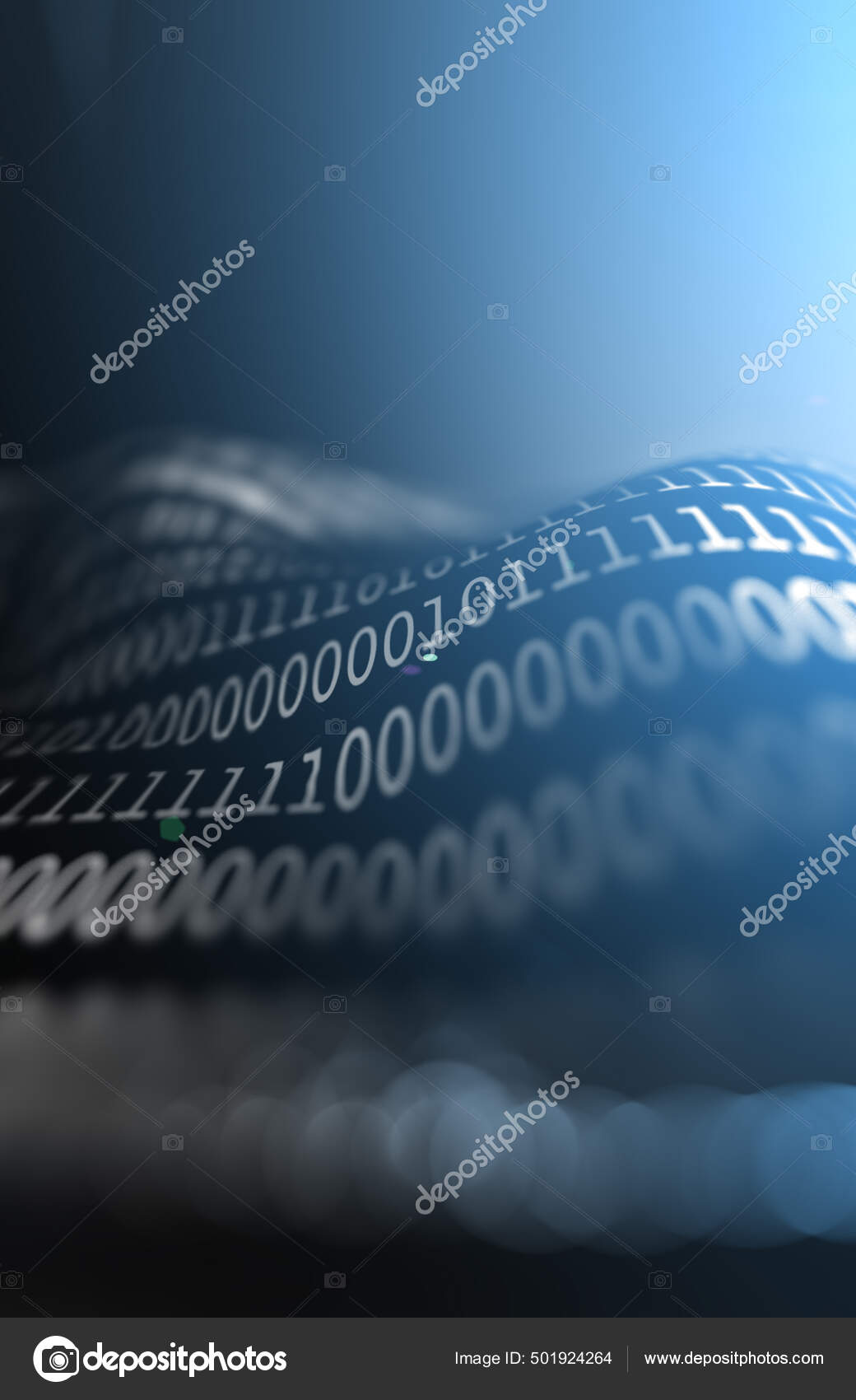 Matrix Concept Binary Code Virtual Data Transfer Illustration Abstract ...