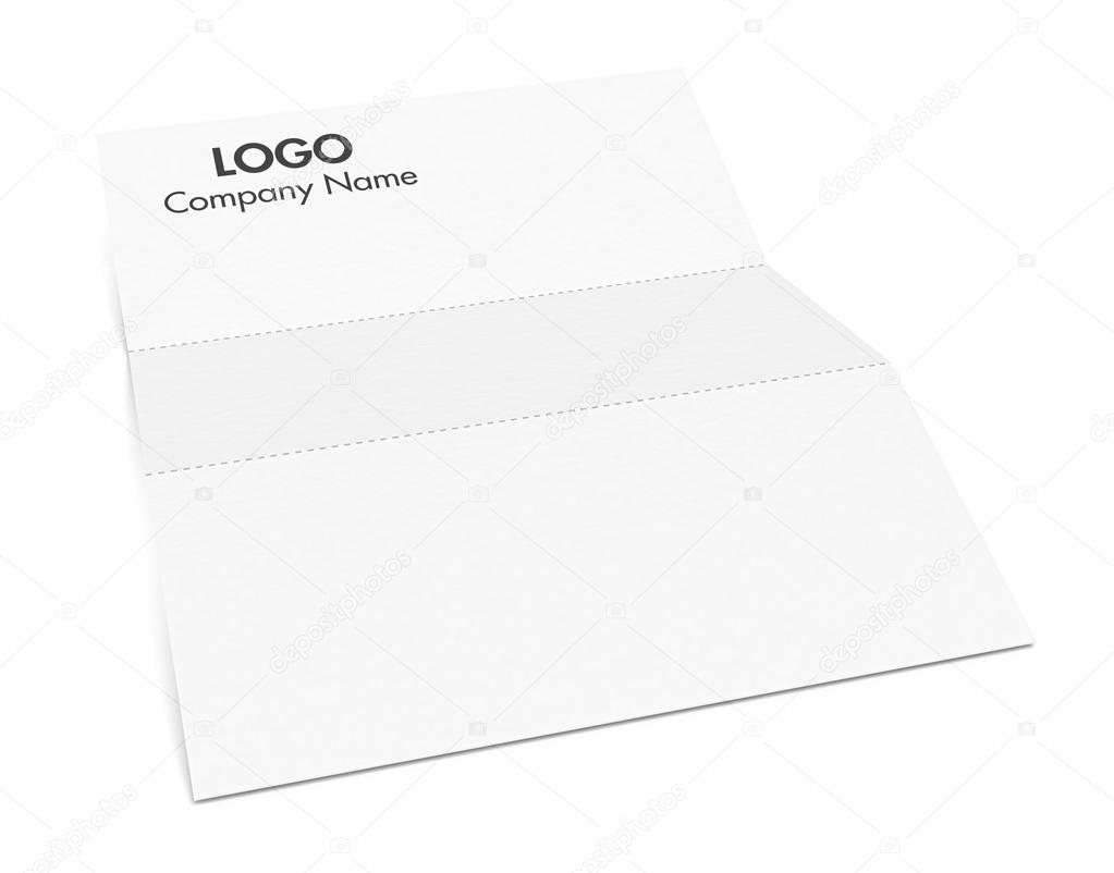 Folded paper sheet — Stock Photo © lucadp #87088854