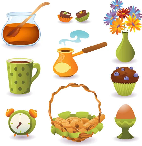 Breakfast icons set, vector Stock Vector Image by ©caramelina #12765511