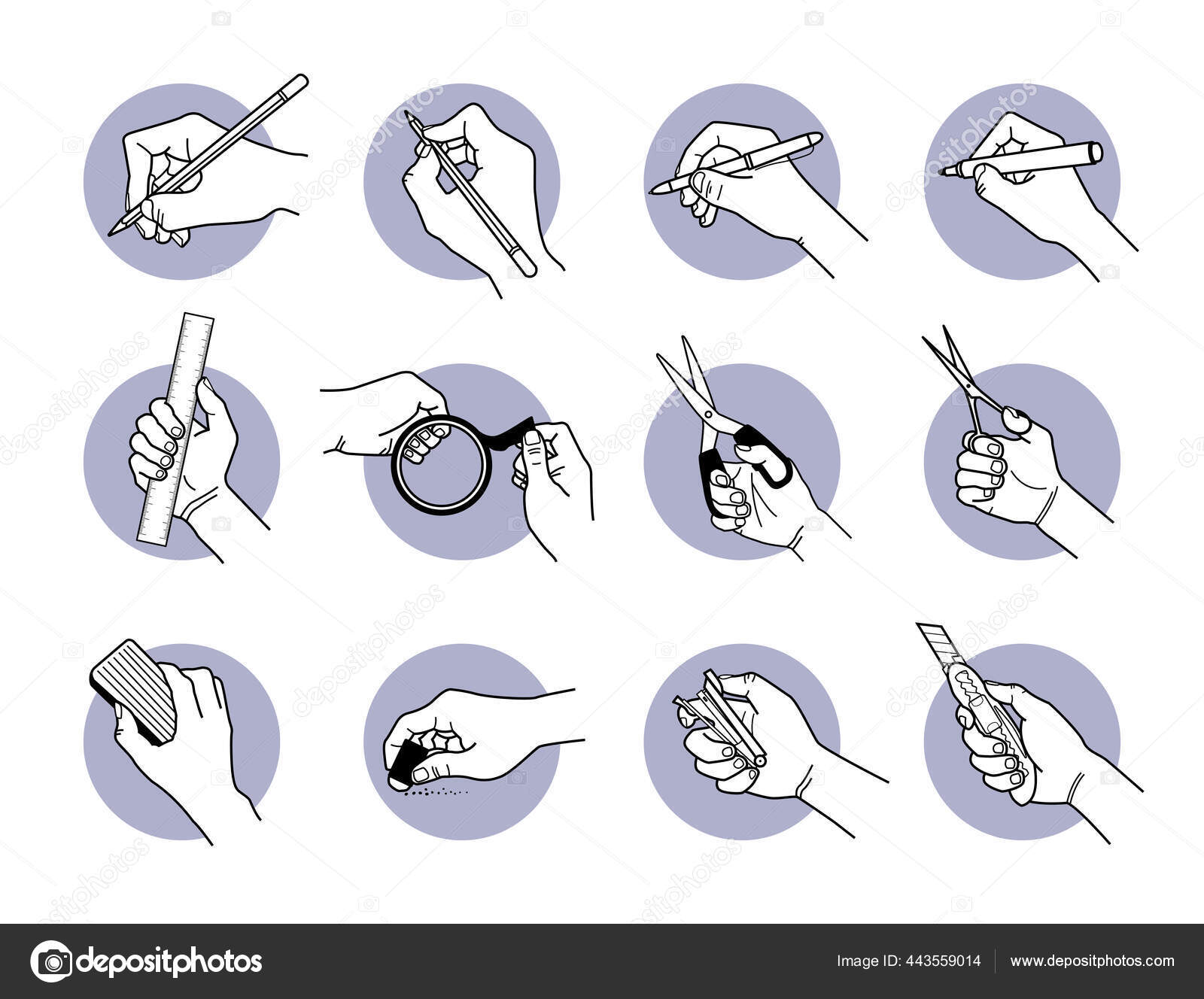 Hand Holding Object Drawing