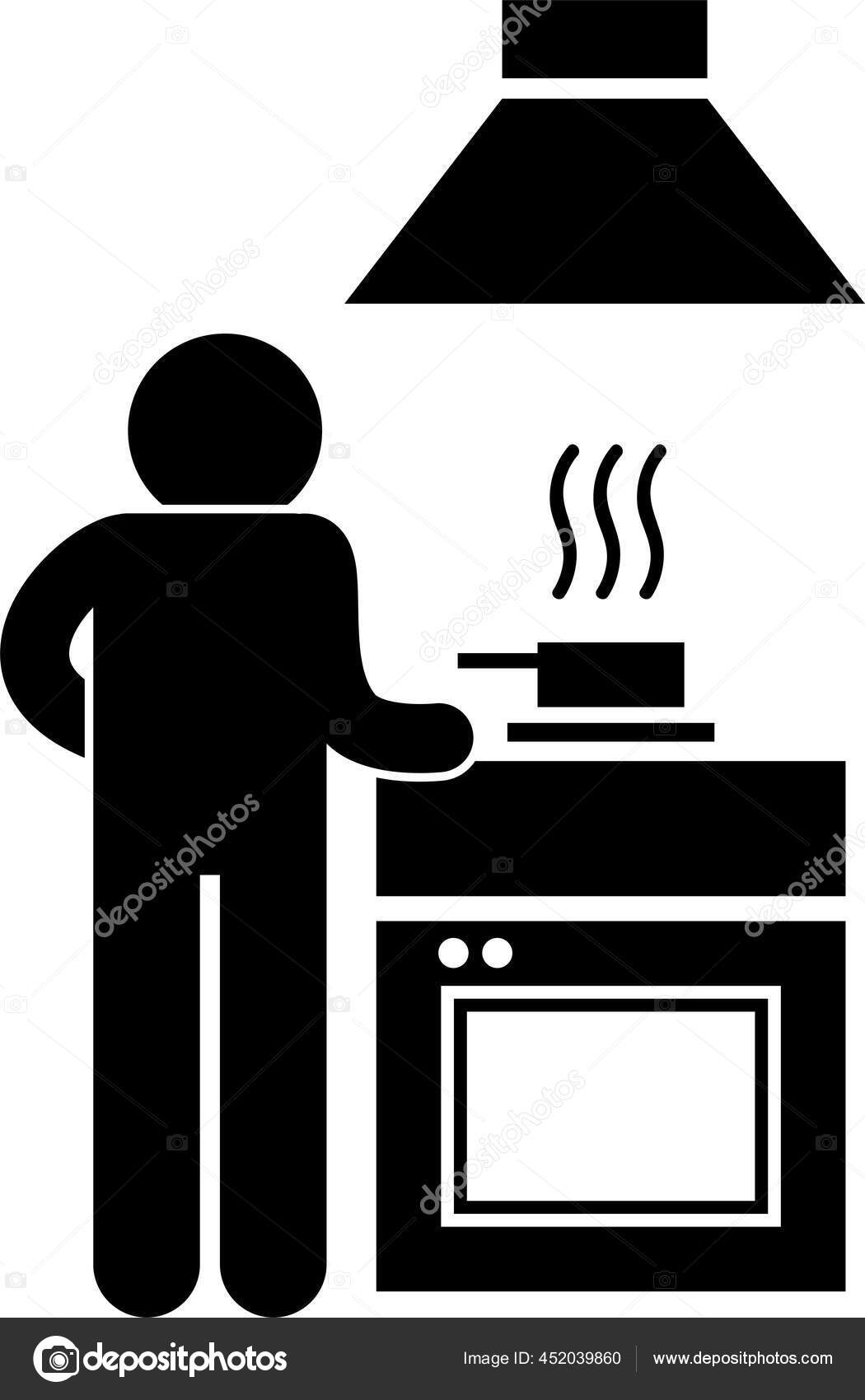 Startseite Elektronische Haushaltsgeräte Stick Figure Piktogramm Icon ...