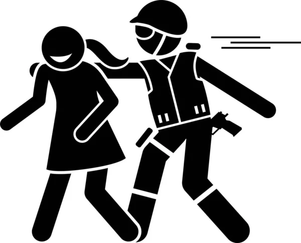SWAT Special Weapons and Tactics Icons. Stickman pictogram set depicts ...