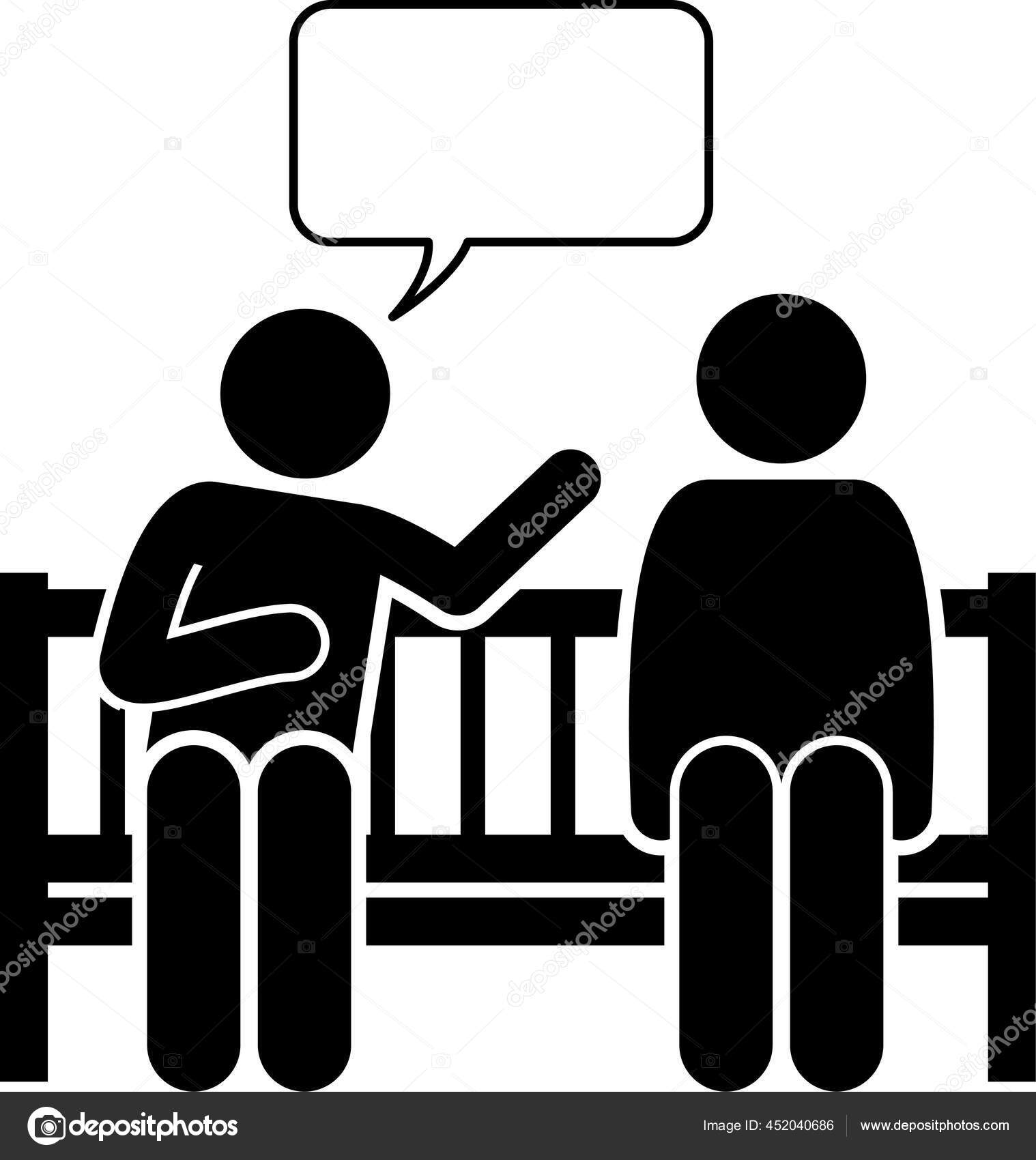 Stokfiguur Mensen Praten
