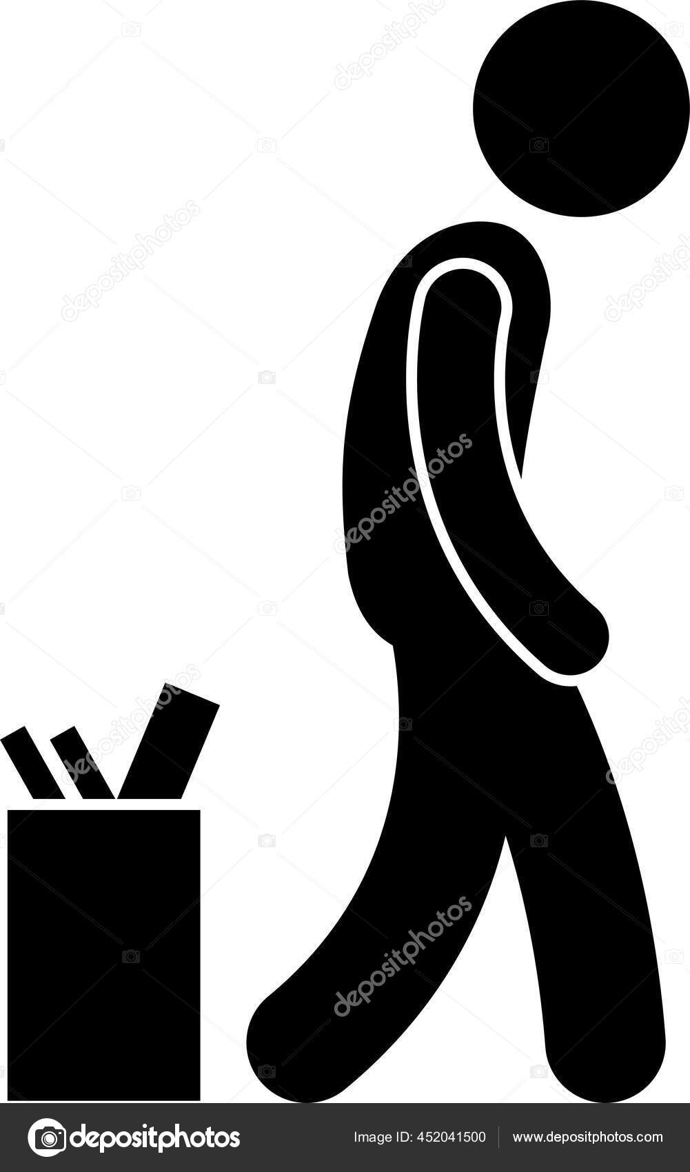 Human Behaviour Positive Negative Character Traits Stick Figure ...