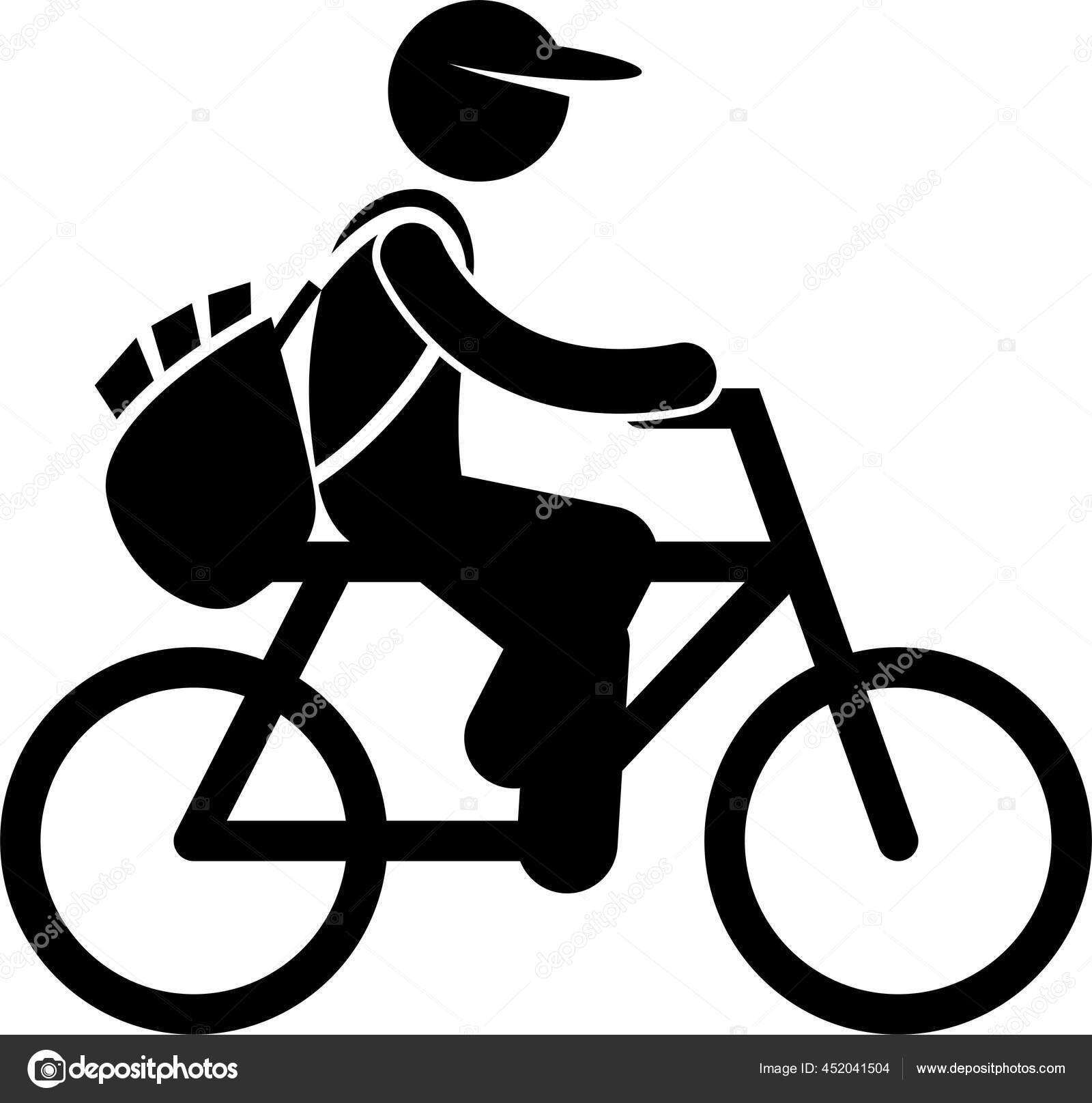 Pizza Delivery Man Postman Milkman Paperboy Courier Services Stick ...