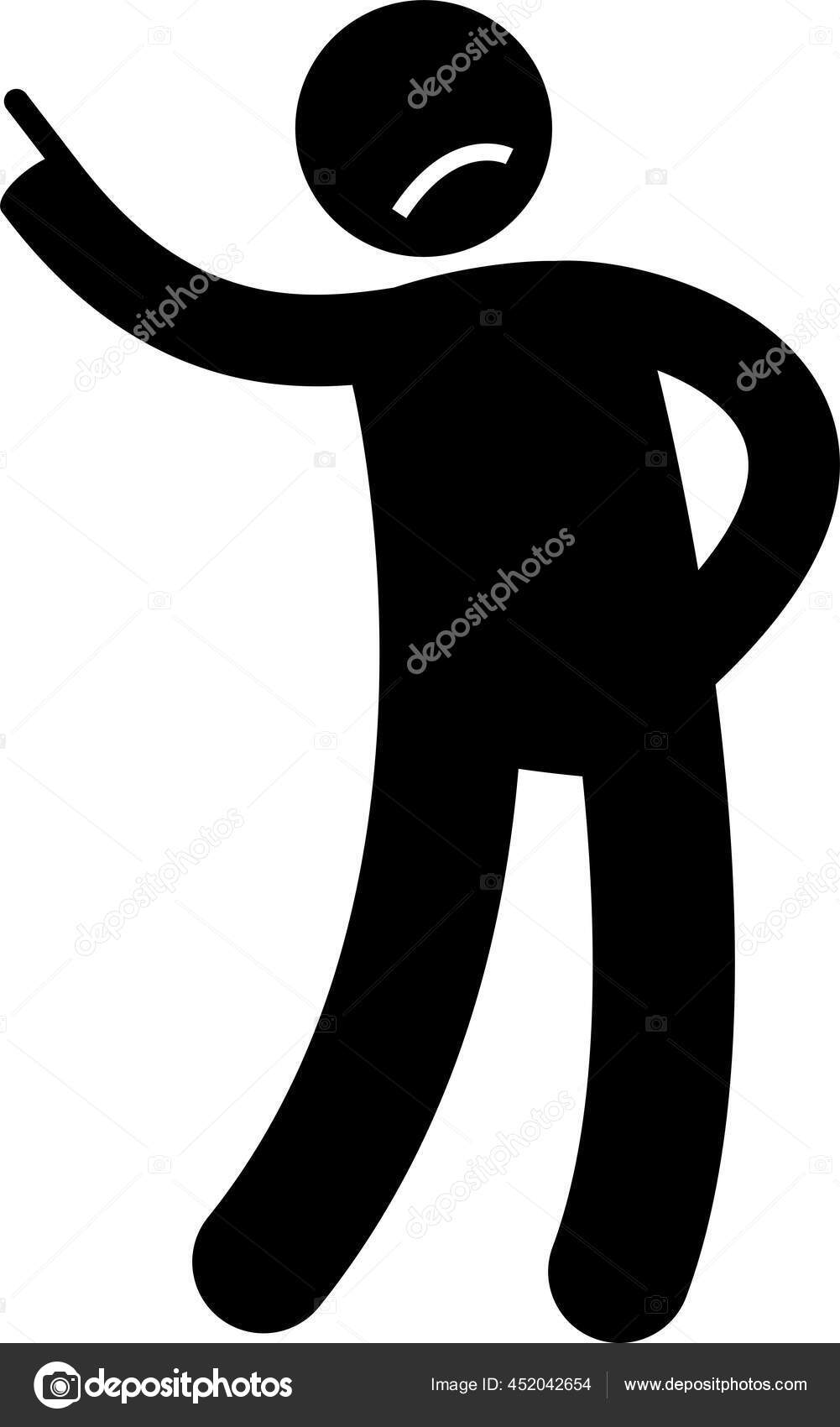 Human Behaviour Positive Negative Character Traits Stick Figure ...