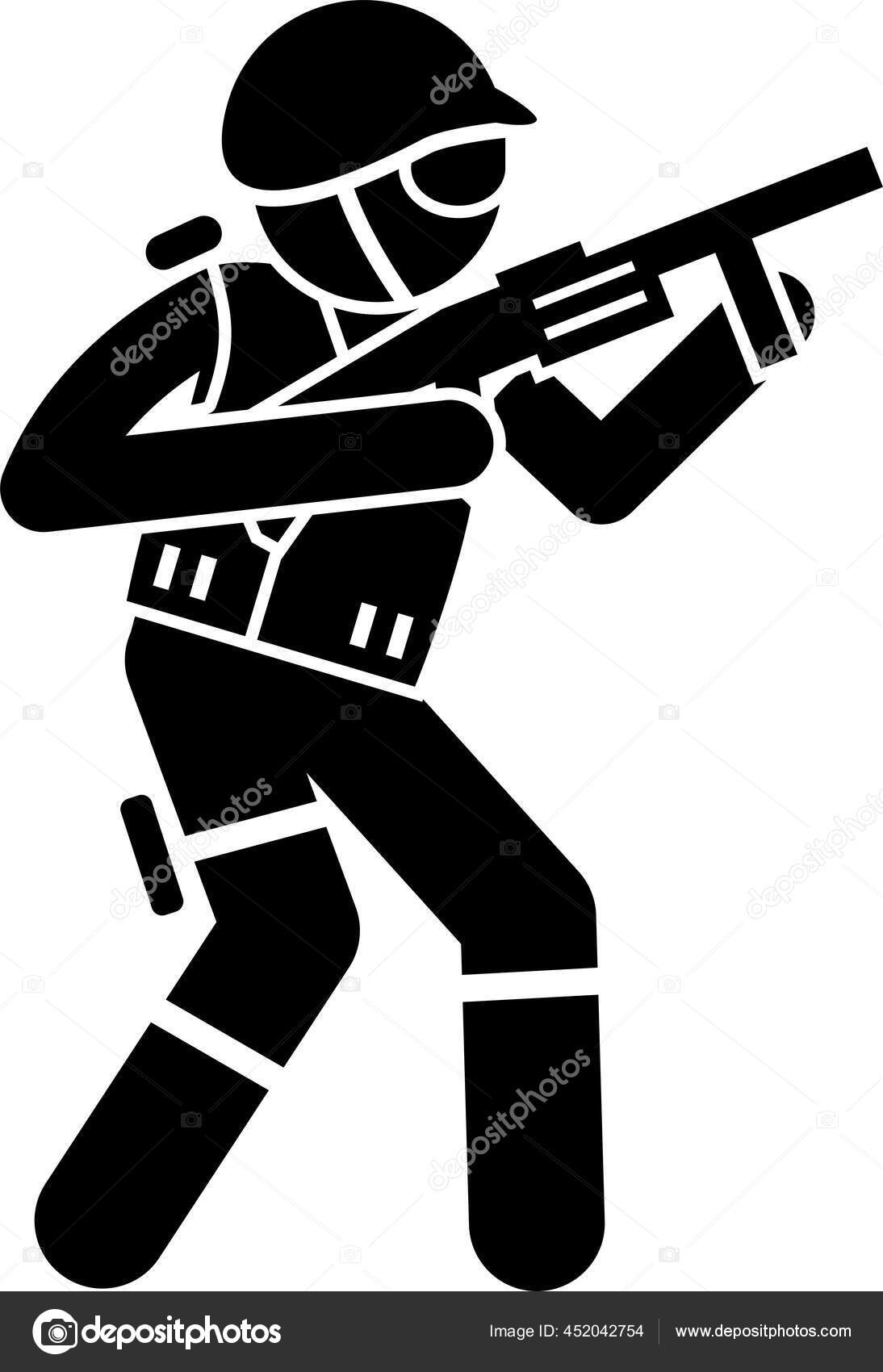 Swat Special Weapons Tactics Icons Stickman Pictogram Set Depicts Swat ...