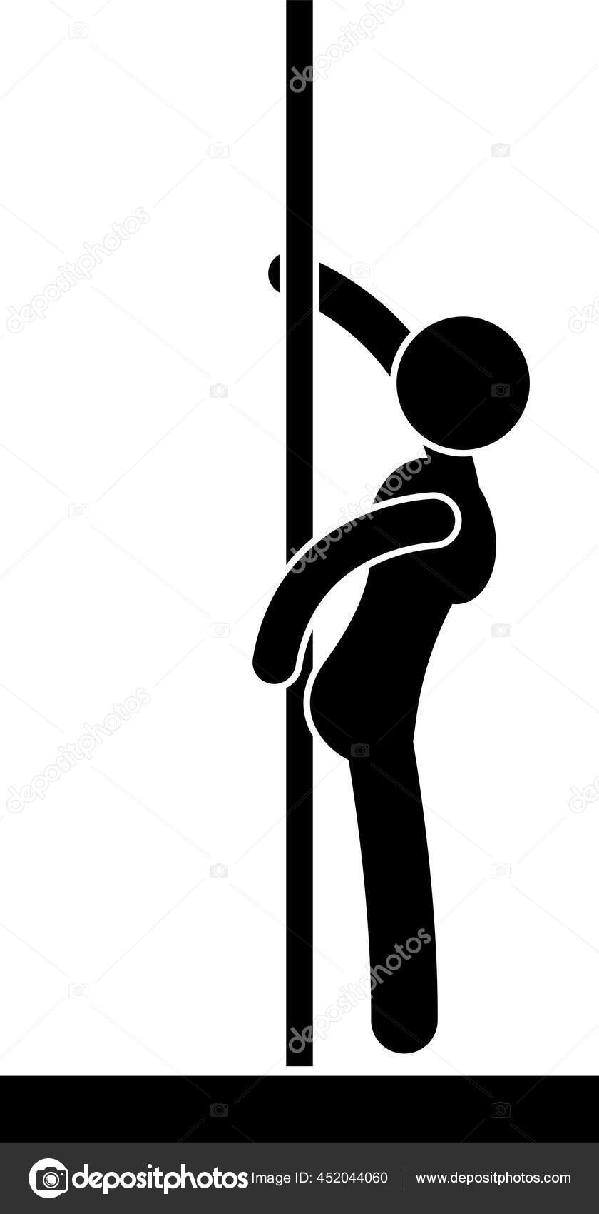 Sexy Pole Dance Icon Symbol Sign Pictogram Stock Vector by ©leremy ...