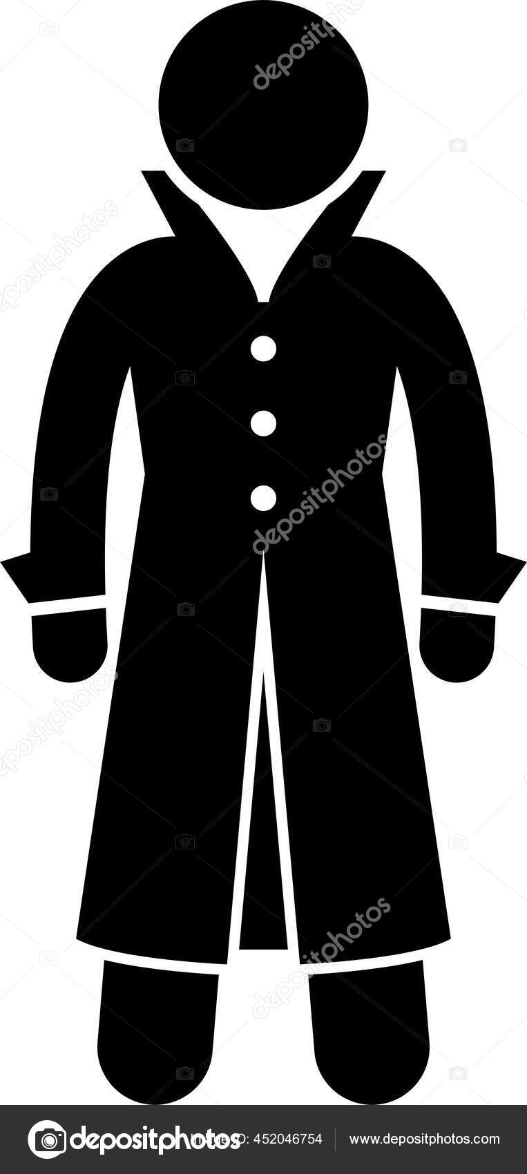 Men Jackets Coats Stick Figures Depict Set Different Types Jackets ...