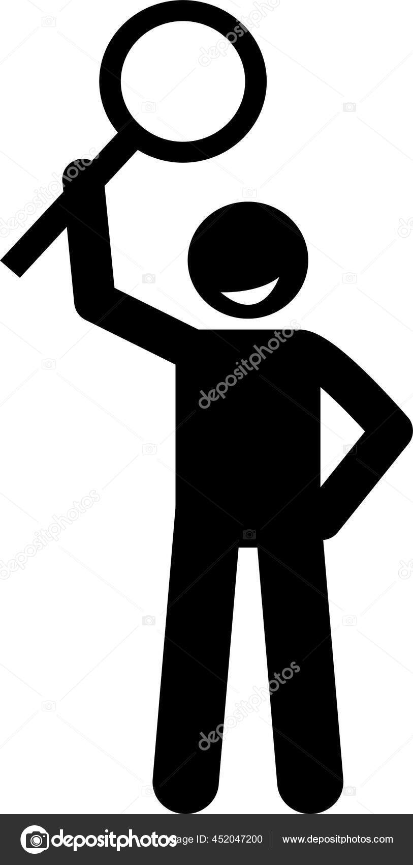 Minimalistic Vector Illustration Positive Personality Concept Stock ...