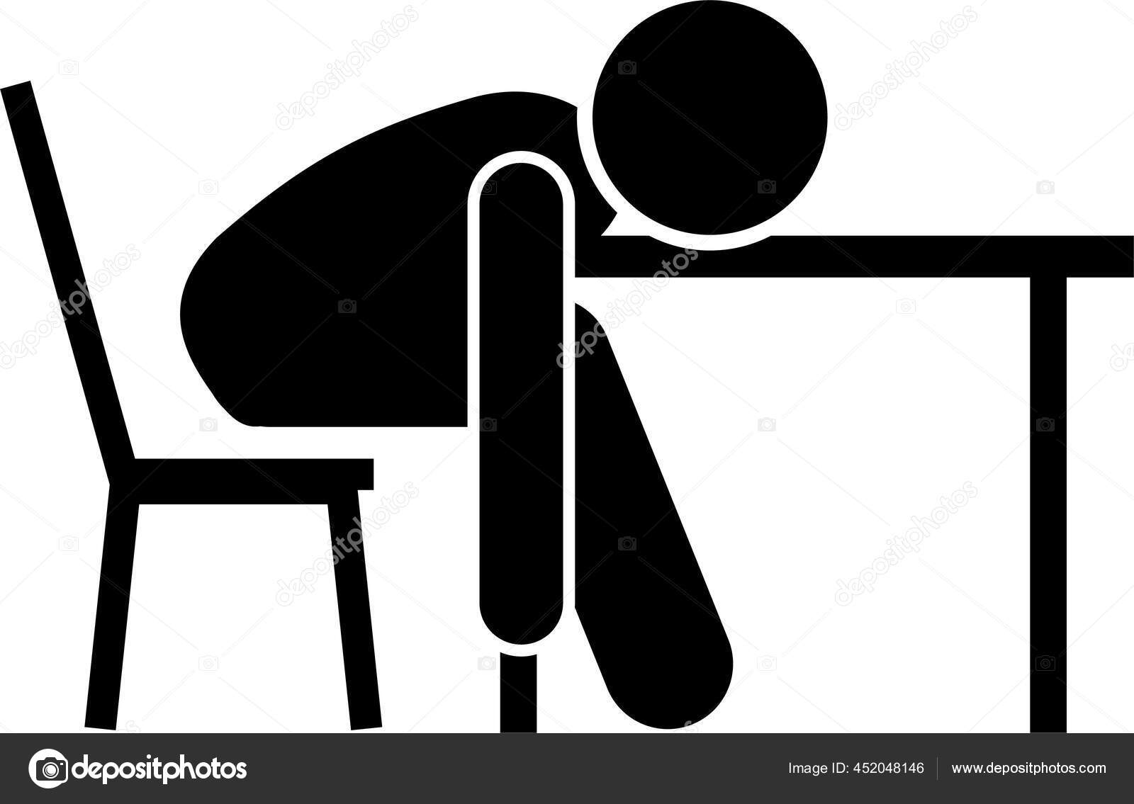 Sentado Cadeira Poses Postos Homem Humano Pessoas Vara Figura Stickman ...