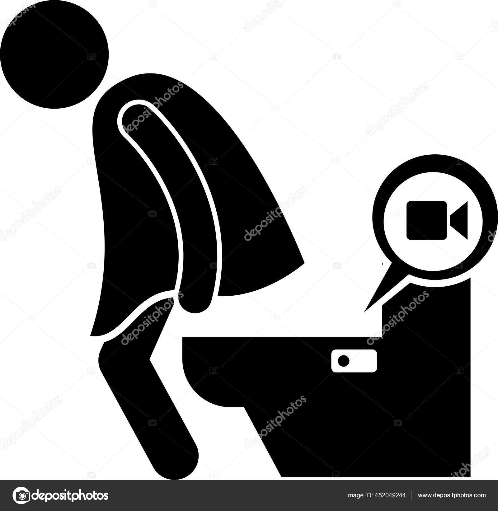 Hidden Spy Camera Secret Video Recording Stick Figure Pictogram Icons ...