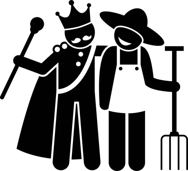 King Characters Pictogram Set Artworks Depicts Medieval King Different ...