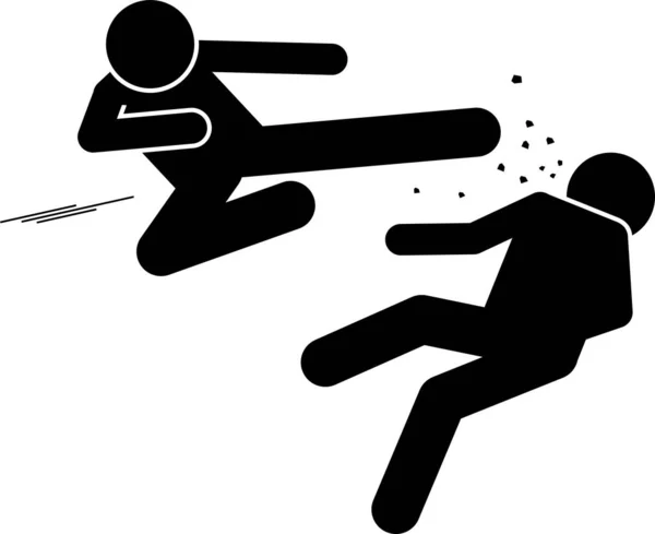 Minimalistic Vector Illustration Man Attacking Stock Vector by ©leremy ... Minimalistic Vector Illustration Man Attacking Stock Vector by ©leremy ...