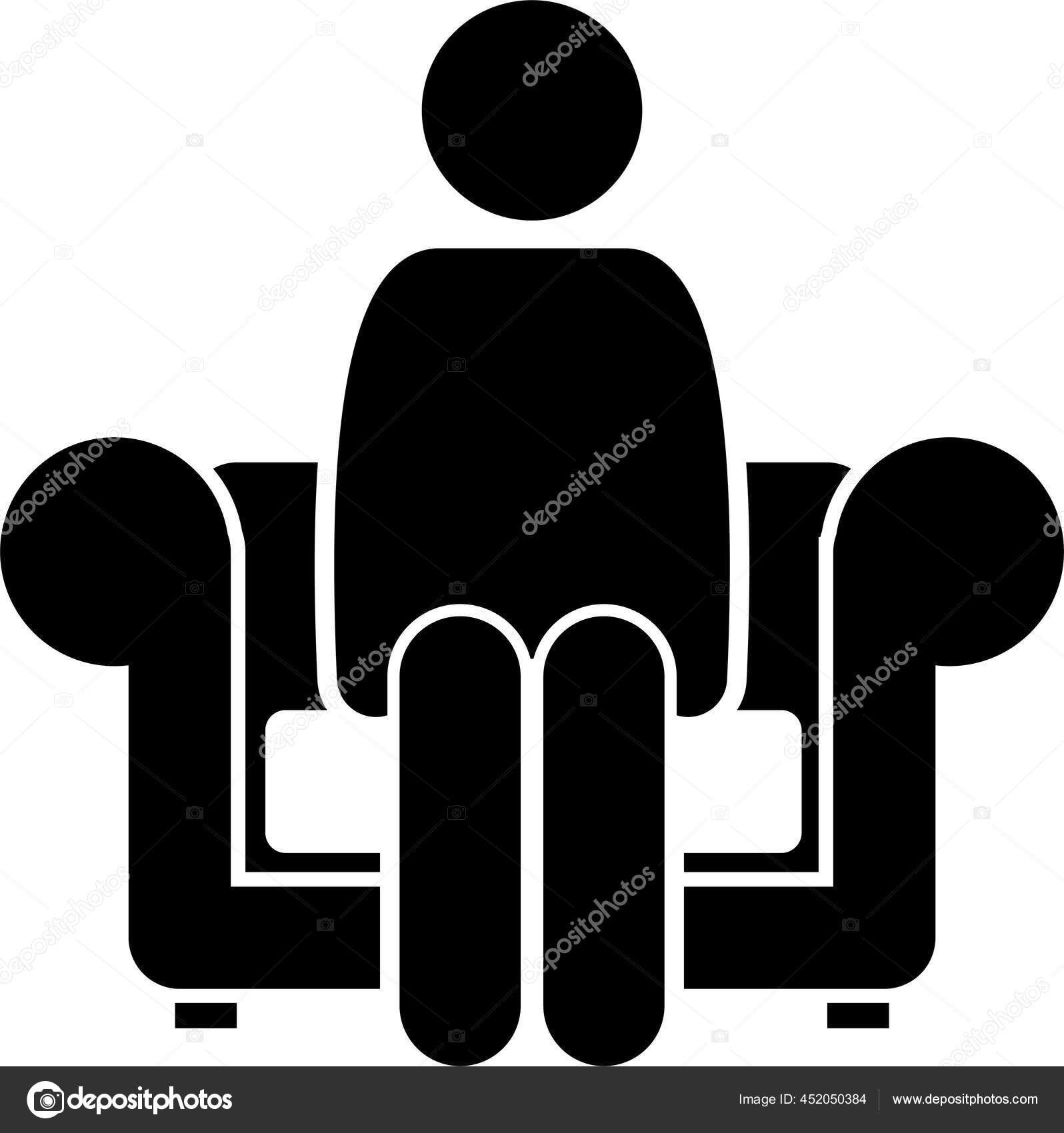 Sentado Cadeira Poses Postos Homem Humano Pessoas Vara Figura Stickman ...