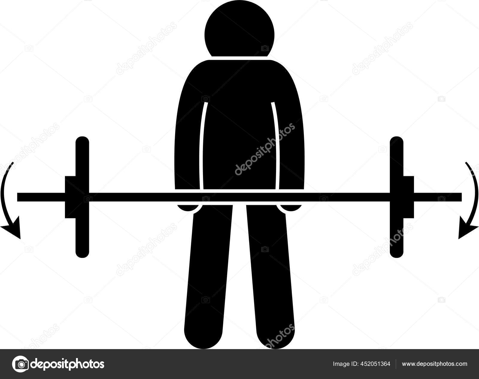 Arm Building Exercises Muscle Building Stick Figure Pictograms Artworks ...