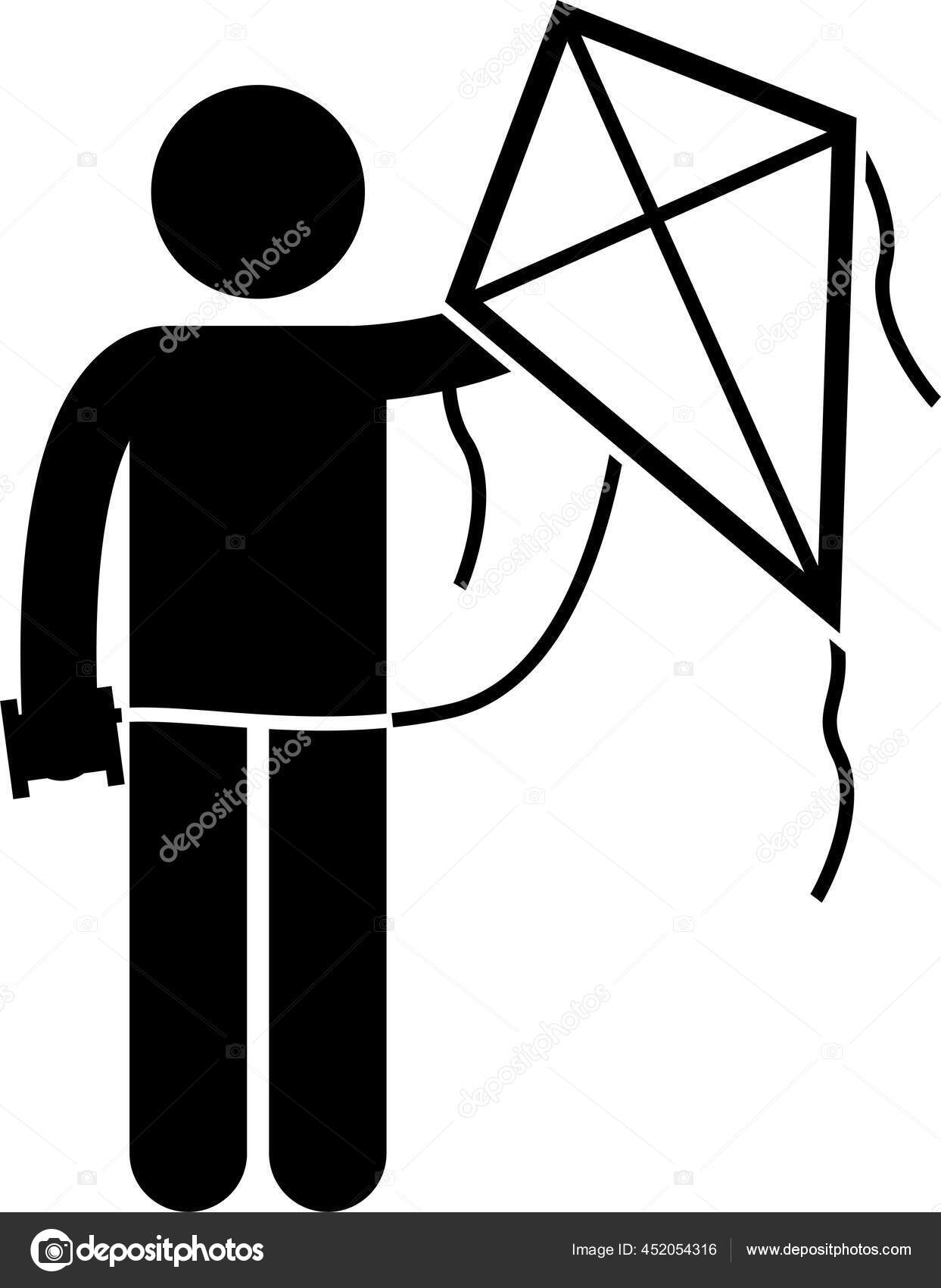 Man Random Objects Stick Figure Pictogram Icons Stock Vector by ©leremy ...