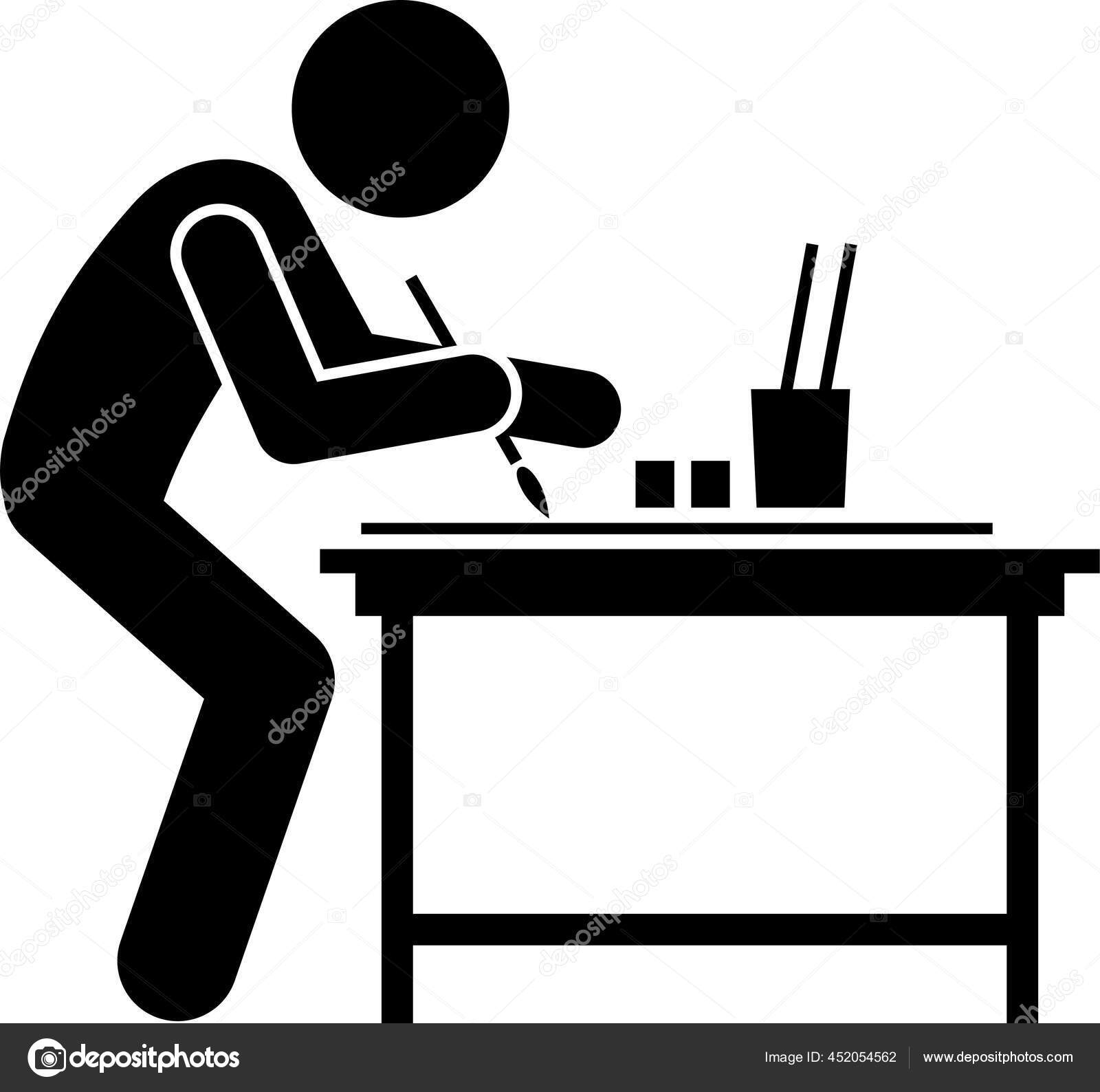 Painter Street Artist Graphic Designer Drawing Arts Stick Figure ...