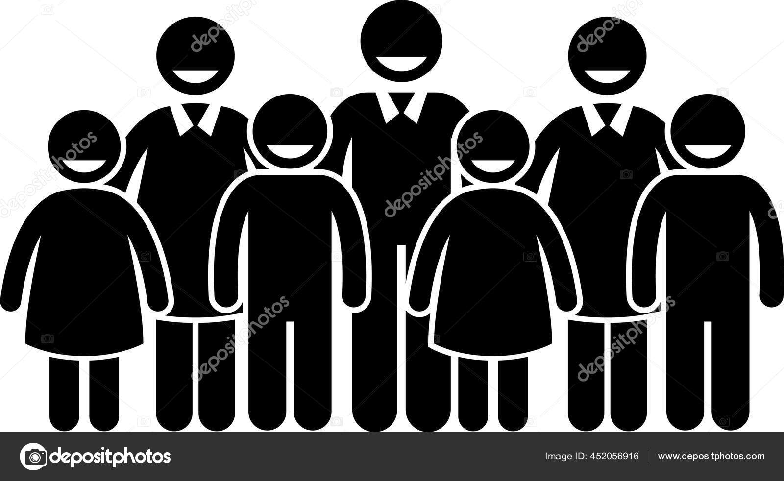 Child Daycare Center Primary Students Pictogram Icons Stock Vector ...