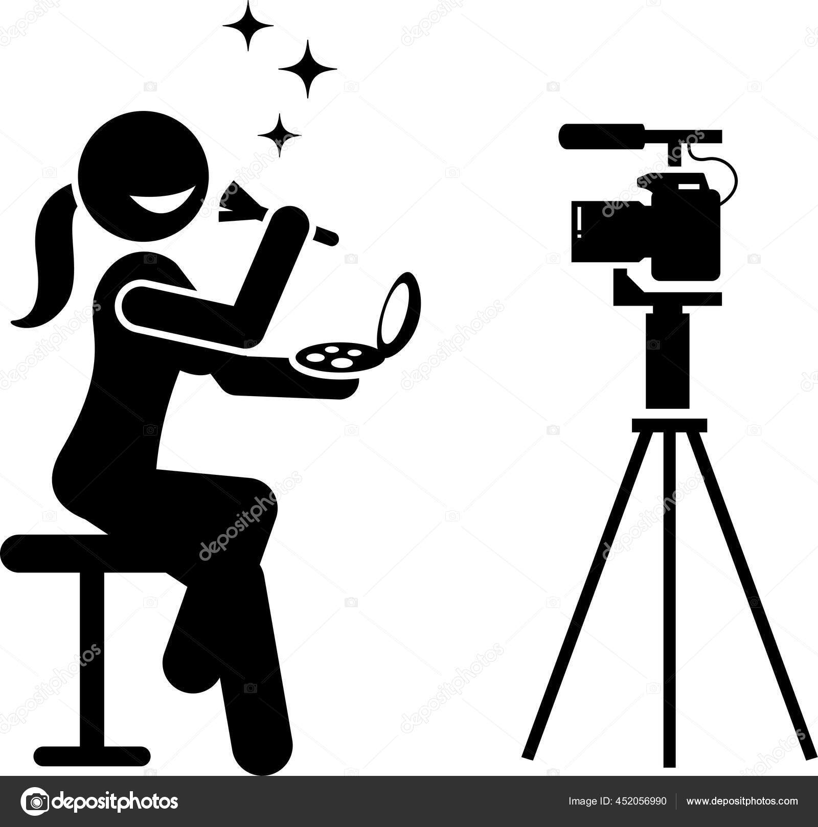 Social Media Influencers Internet Video Content Creator Stick Figure ...