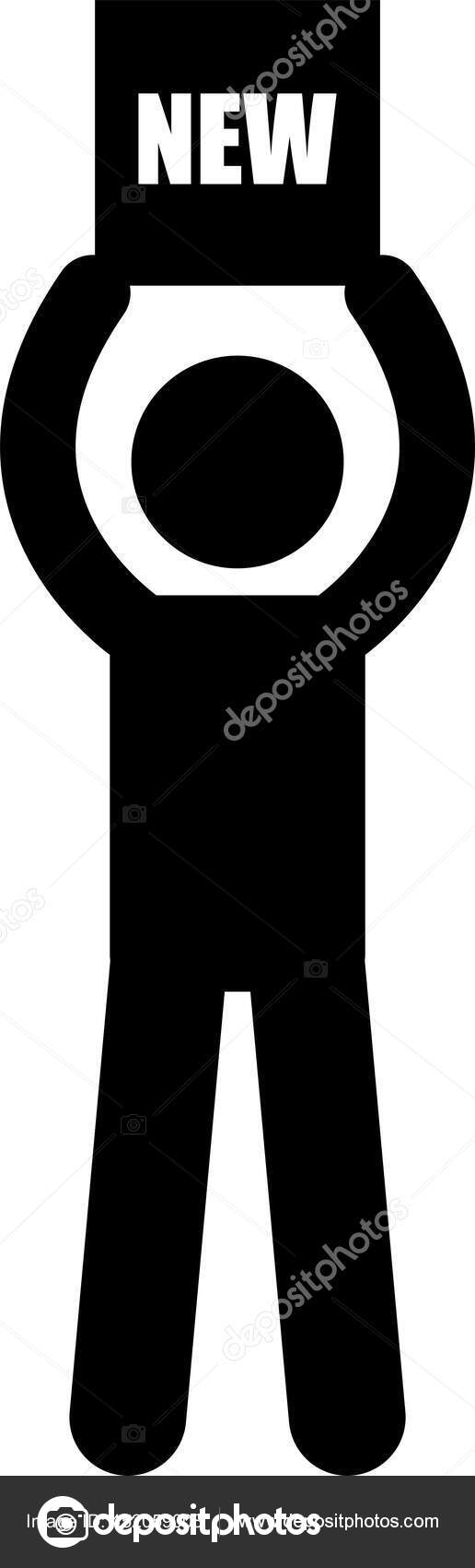 Human Man Character Behaviour Stick Figure Pictogram Icons Stock Vector ...