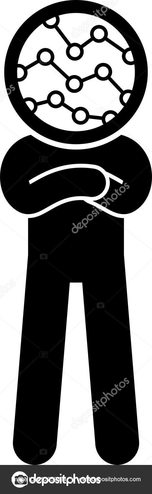 Neutral Personalities Character Traits Stick Figures Man Icons Starting ...