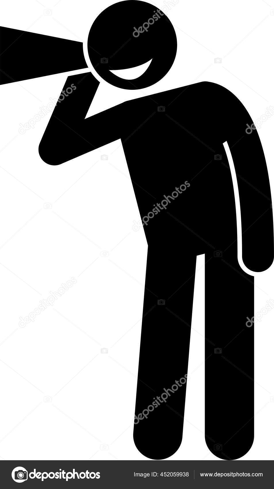 Minimalistic Vector Illustration Positive Personality Concept Stock ...