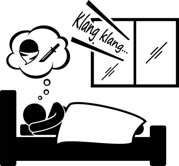 Stick Figure Waking Up