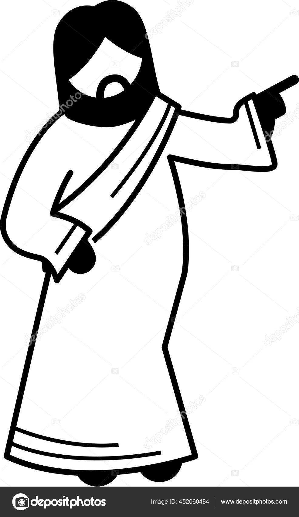 Jesus Christ Basic Action Postures Poses Icon Pictogram Stick Figure ...