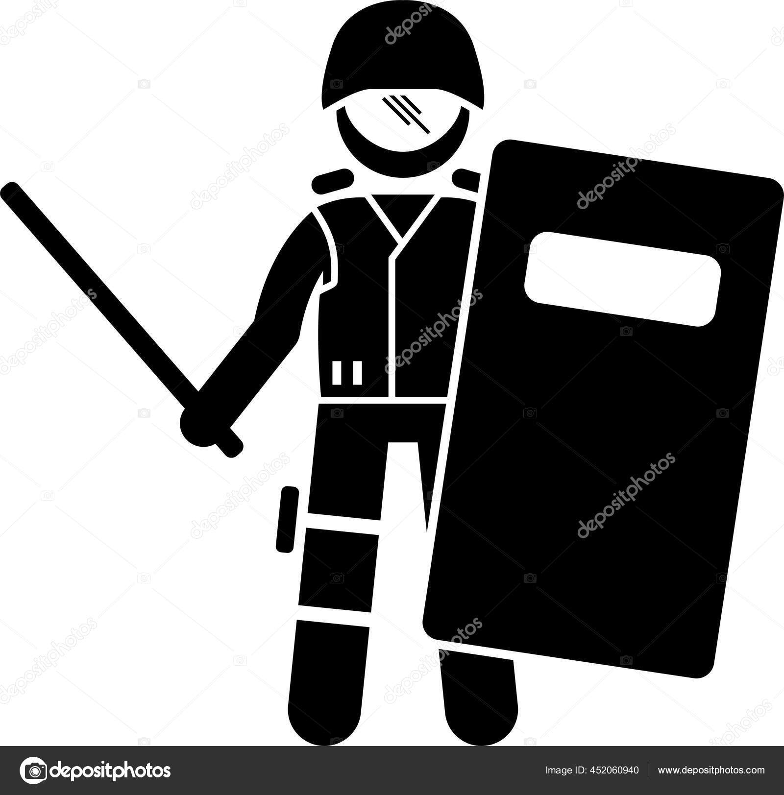 Swat Special Weapons Tactics Icons Stickman Pictogram Set Depicts Swat ...