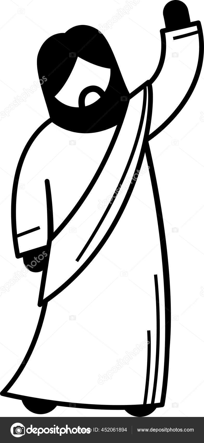 Jesus Christ Basic Standing Postures Poses Actions Stick Figure ...