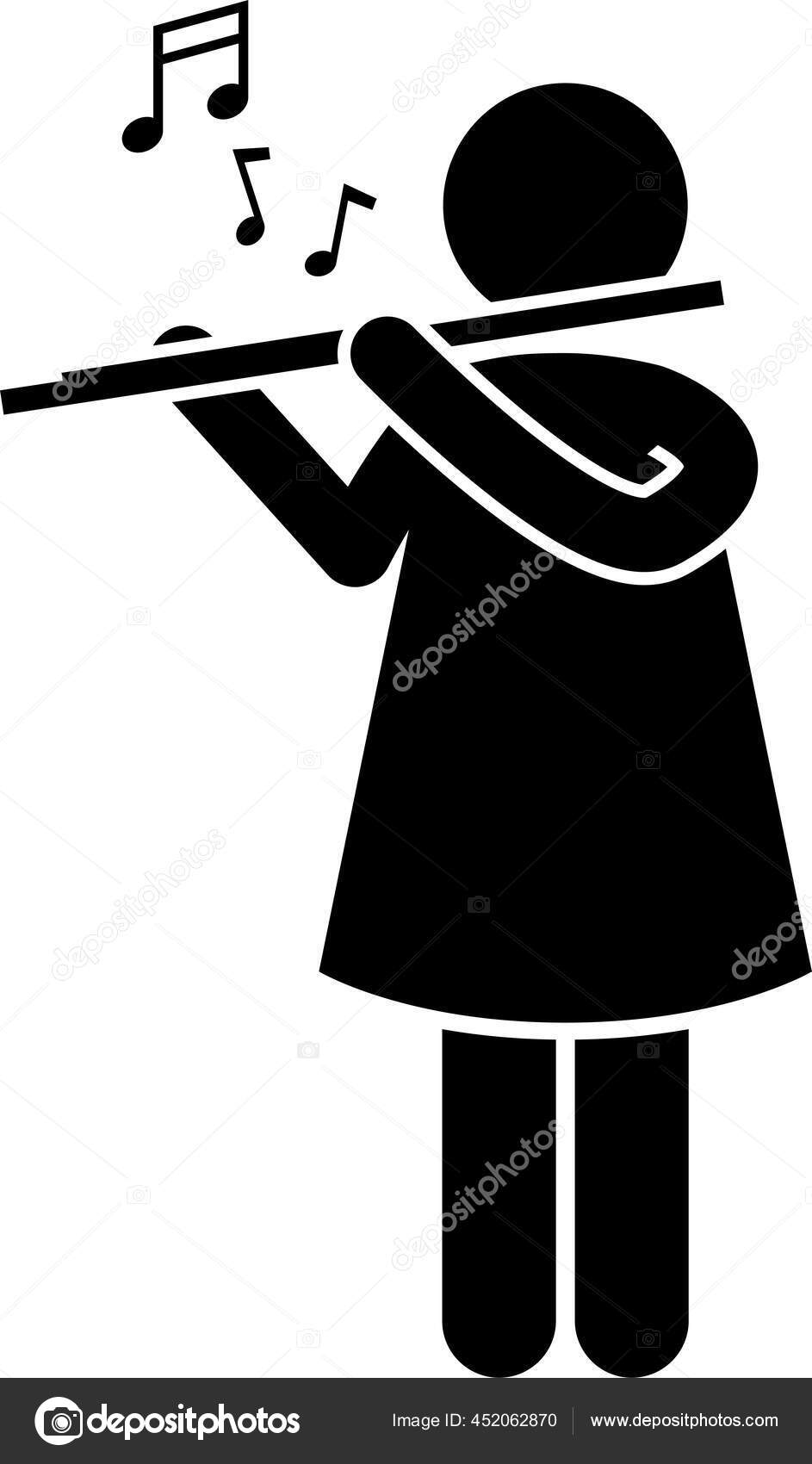 Orchestra Symphony Musicians Musical Instruments Stick Figure Pictogram ...