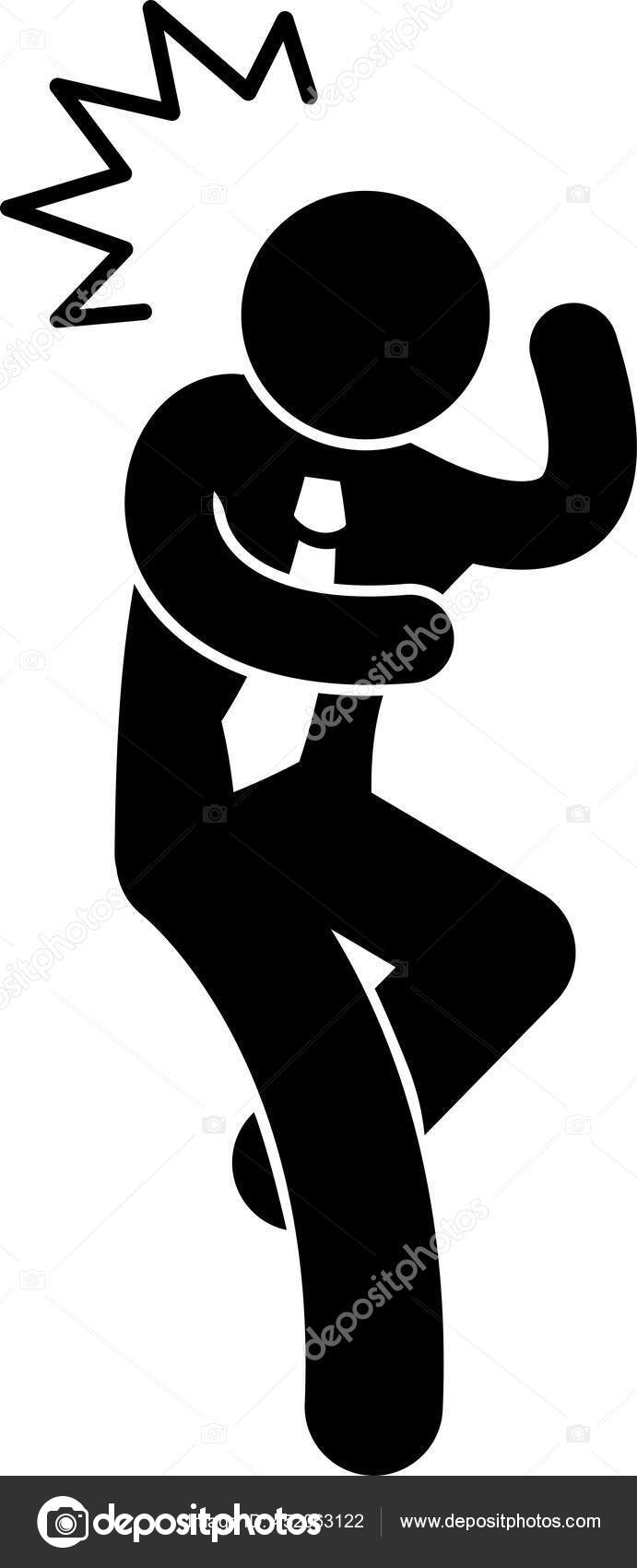 Minimalistic Vector Illustration Businessman Character Stock Vector By