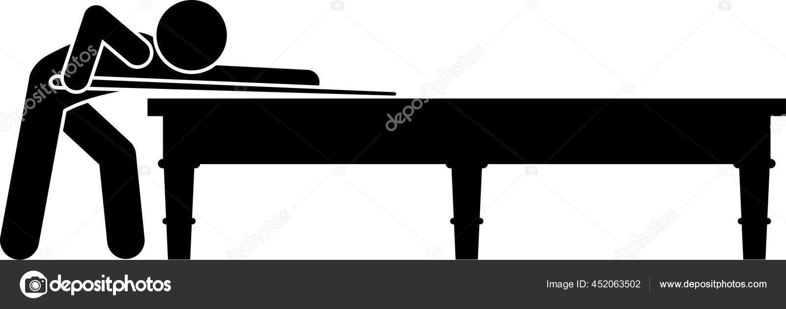 Professional Snooker Player Playing Table Artworks Depicts Positions ...