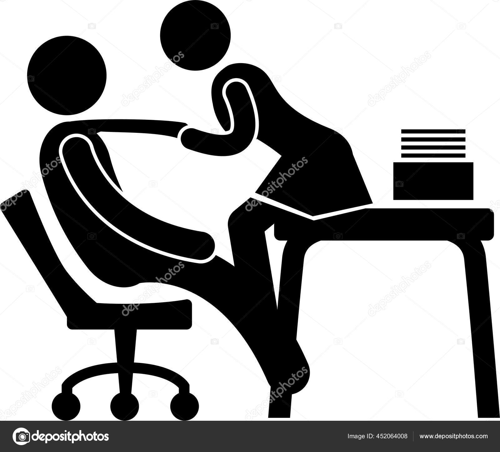 Employee Worker Staff Office Workplace Having Fun Playing Stick Figure ...