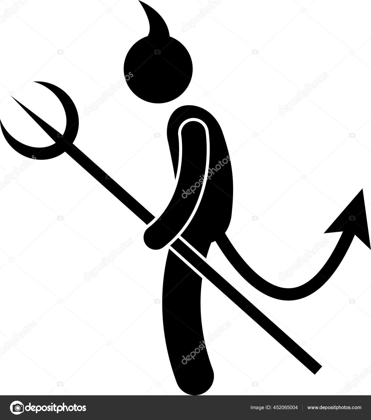 Devil Angel Friend Enemy Icon Symbol Sign Pictogram Stock Vector by ...