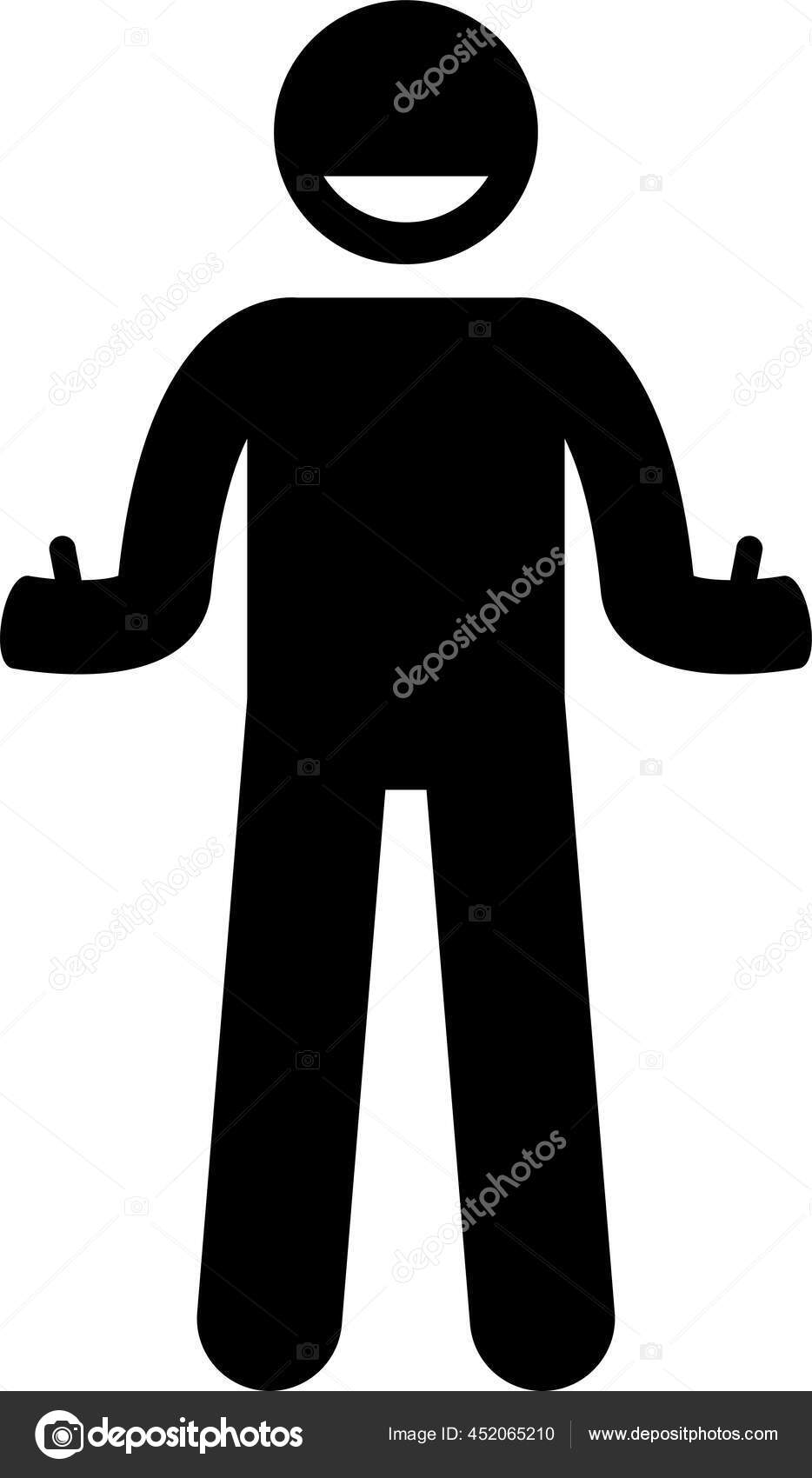 Neutral Personalities Character Traits Stick Figures Man Icons Stock ...