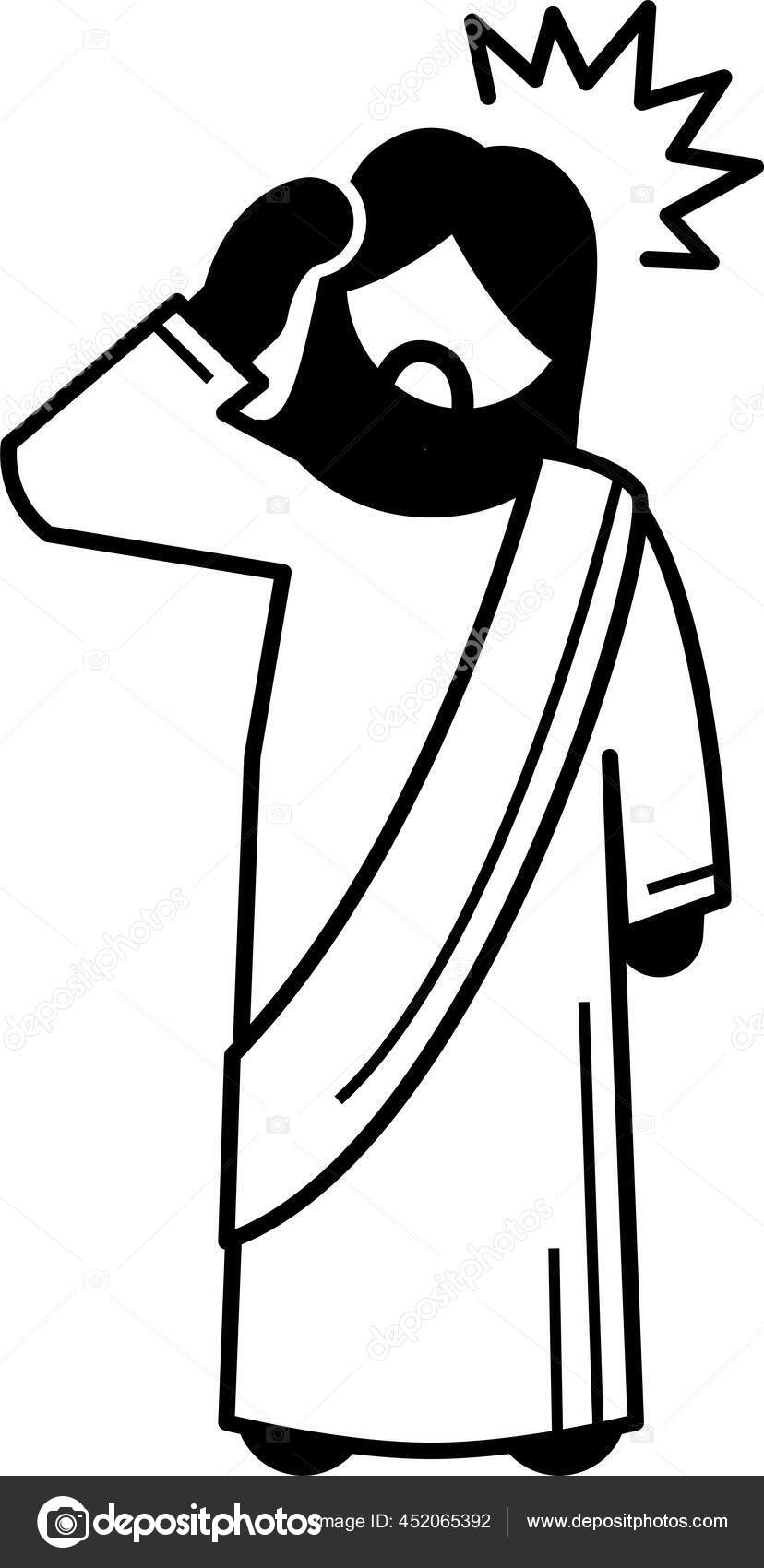 Jesus Christ Emotions Feelings Expressions Actions Icons Pictogram ...