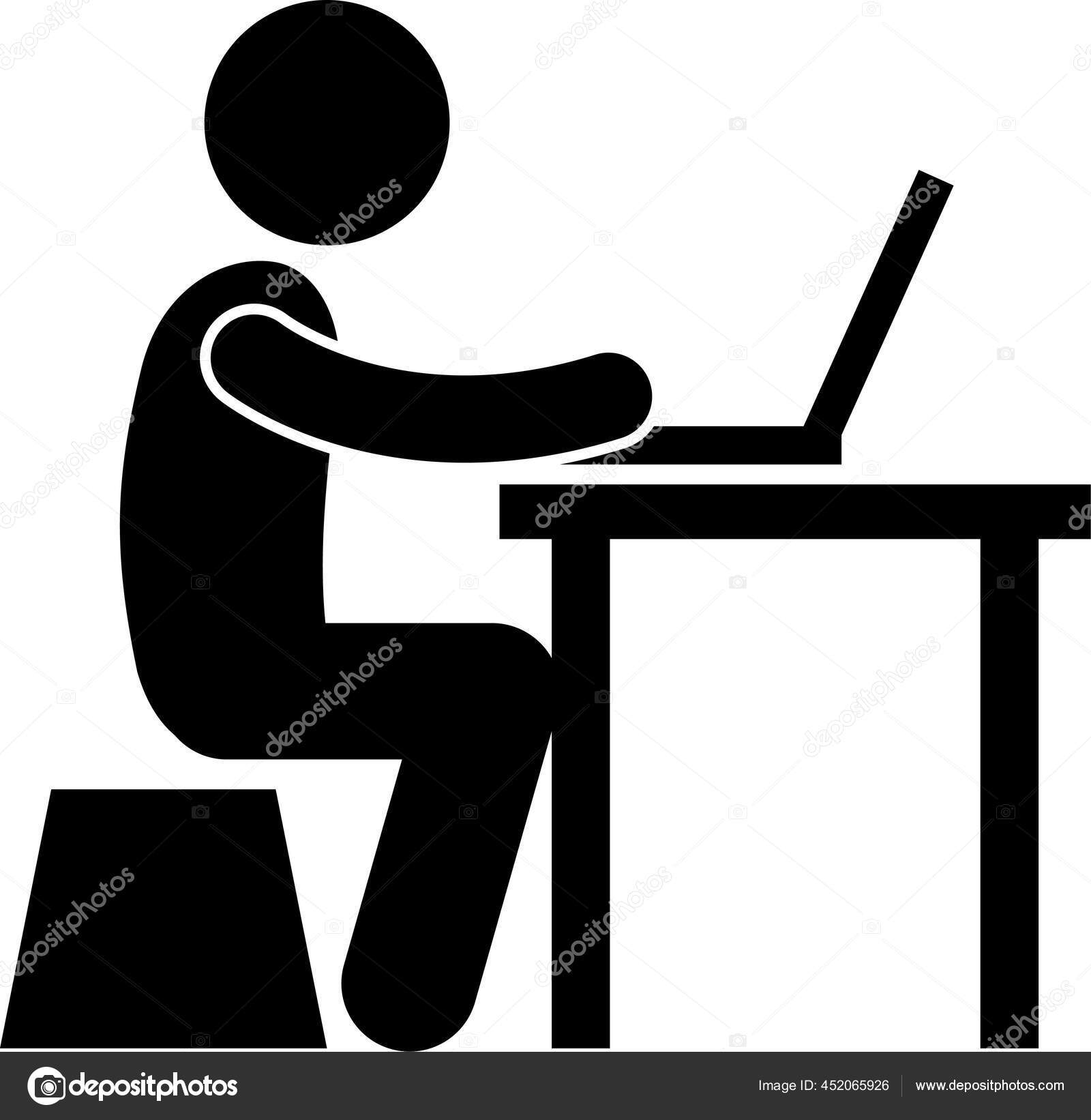 Man Human Evolution Technology Stick Figure Pictogram Icon Stock Vector ...