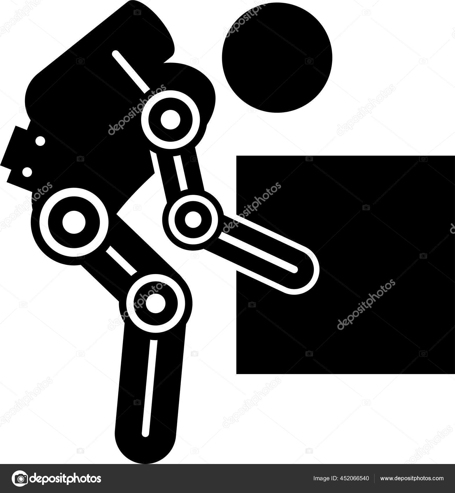 Human Wearing Futuristic Exoskeleton Body Bionic Power Stick Figure ...