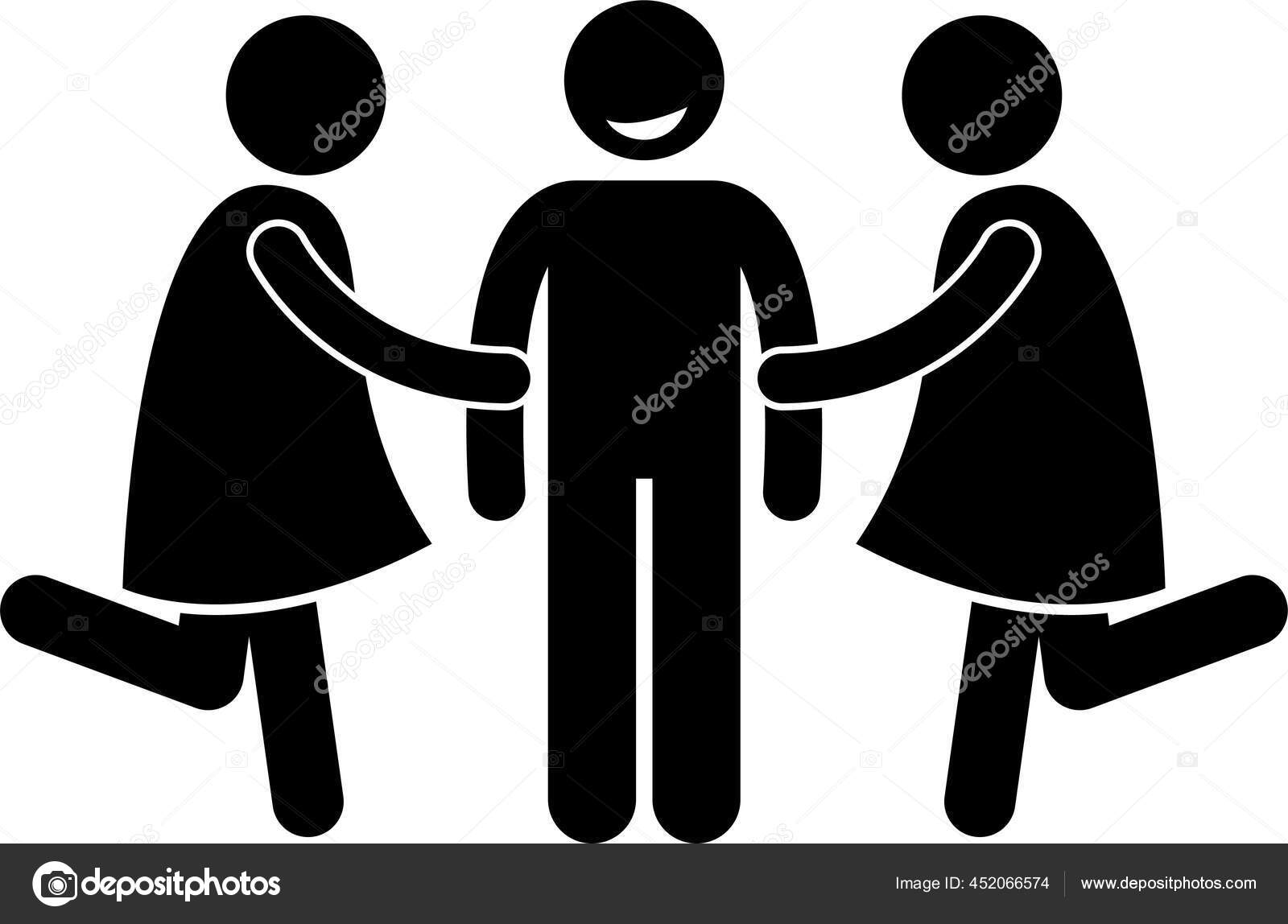 Human Man Character Behaviour Stick Figure Pictogram Icons Stock Vector ...